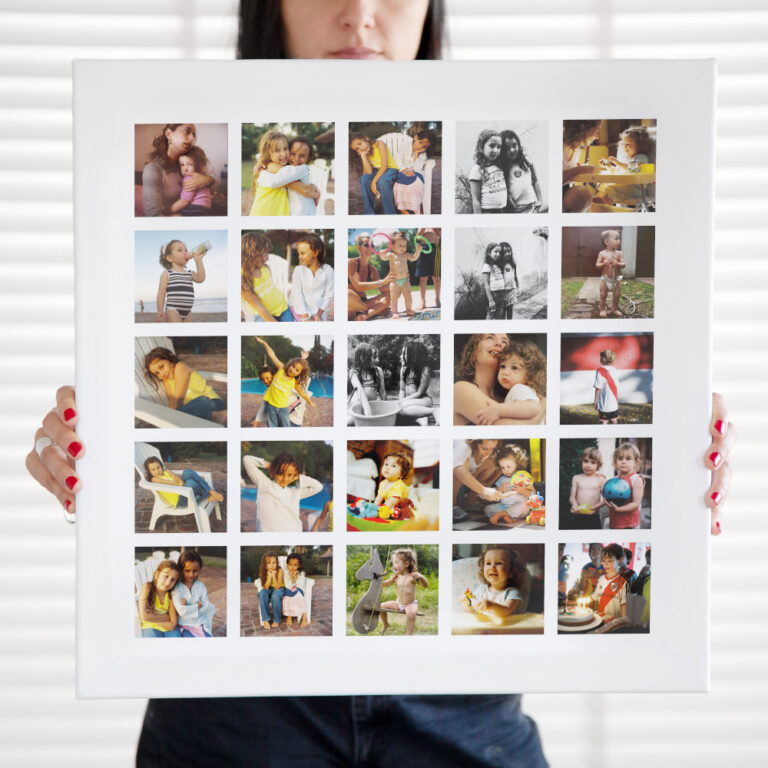 Cuadros en tela con grilla de fotos - Printy